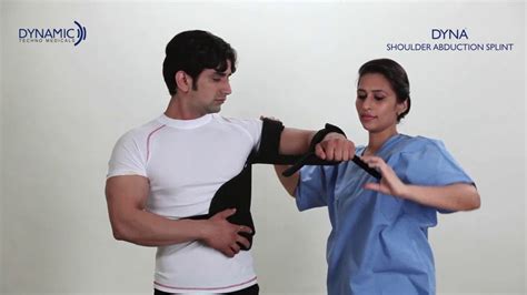 How To Wear Dyna Shoulder Abduction Splint Youtube How To Wear Dyna Shoulder Abduction Splint Youtube