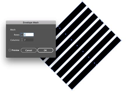 Vector Adobe Illustrator Line Pattern Distortion Fold Graphic