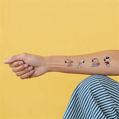 Snoopy Tattoo Sheet Fair Play Projects