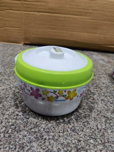 Plastic Green Insulated Cassrole Lunch Box For Schooloffice At Best