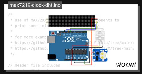 Max7219 Clock O Wokwi Esp32 Stm32 Arduino Simulator