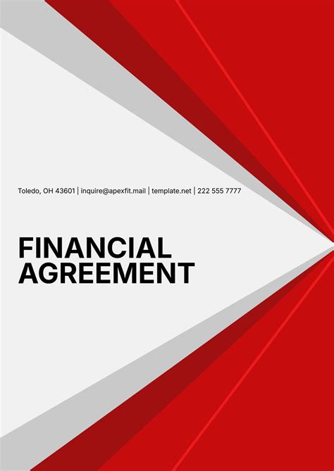 Free Financial Agreement Template To Edit Online