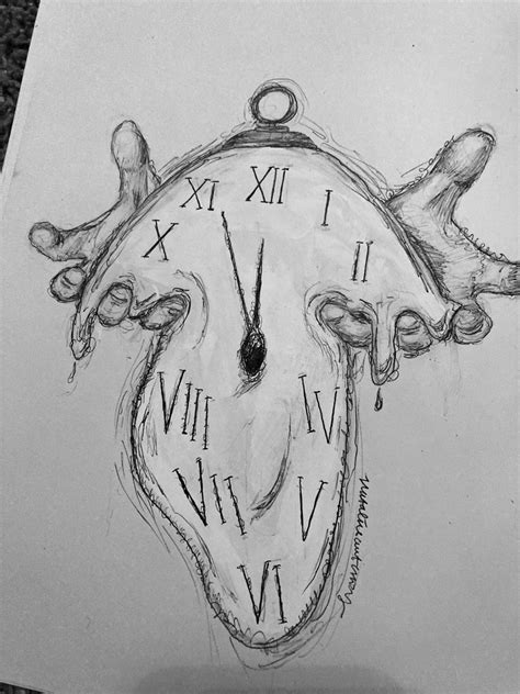 Running Out Of Time ⏳🕰 Meaningful Drawings Art Sketchbook Art