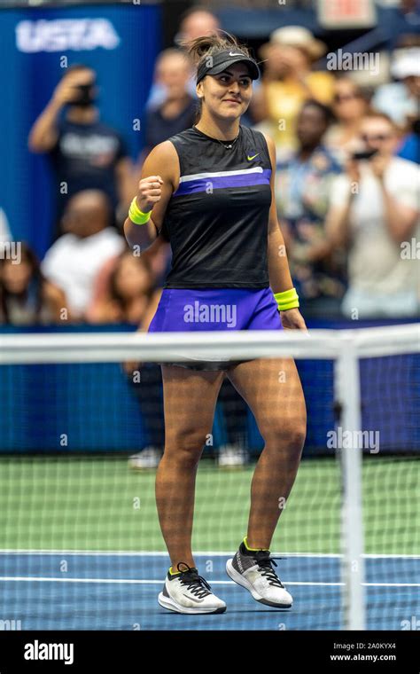 Bianca Andreescu Of Canadas Emotional Reaction After Defeating Serena Williams Of The Usa And