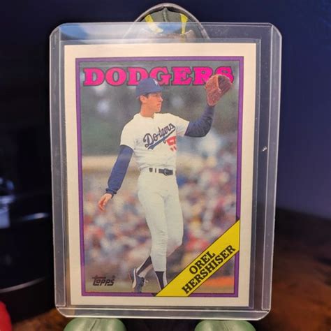 1988 Topps Orel Hershiser 40 Dodgers Ebay