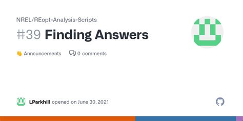 Finding Answers NREL REopt Analysis Scripts Discussion GitHub