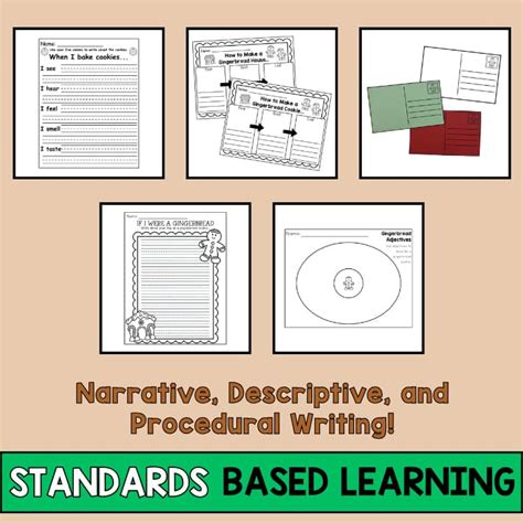 Gingerbread Writing Narrative Descriptive And Procedural Writing
