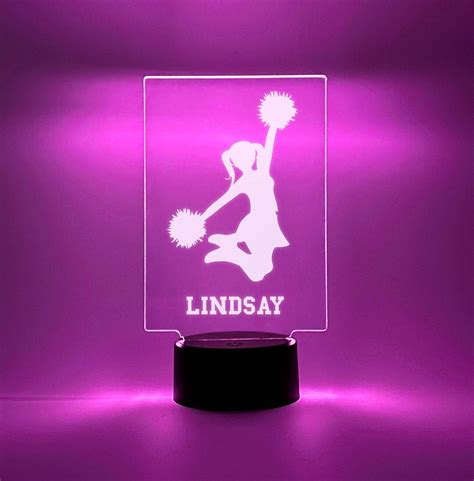 Cheer Cheerleader Team Light Up Personalized 16 Colors Led Room Girls