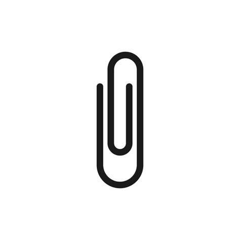 Black Paper Clip Isolated Over 60602 Royalty Free Licensable Stock
