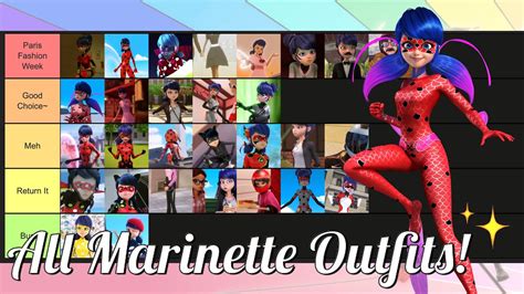 Ranking All Of Marinettes Outfits👗 Miraculous Ladybug Season 6 🐞 Youtube