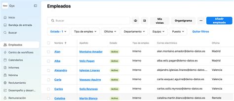 Plantilla Excel Base De Datos De Empleados Personio