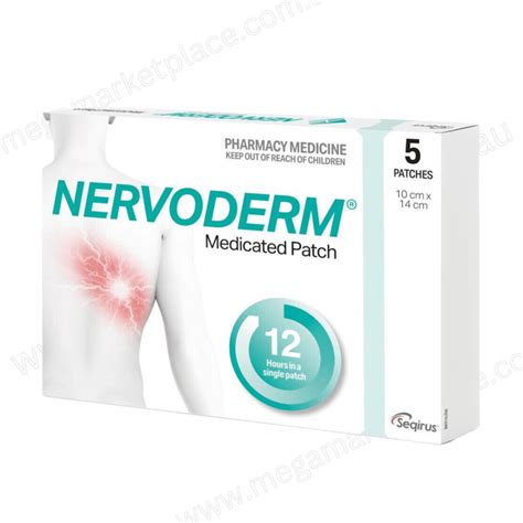 Nervoderm Patches 5pk Relief For Shooting Burning Pain