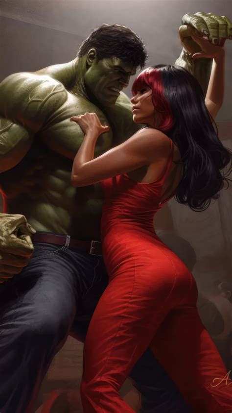 Hulk And Red She Hulk Love
