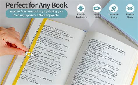 Fayorory Elastic Bookmark6 Pack Book Marks With Pointer