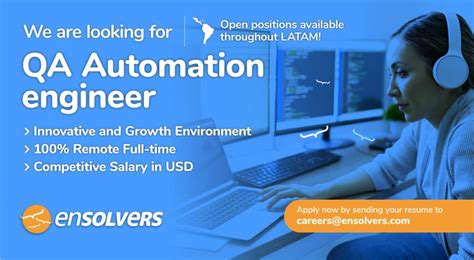 We Are Seeking A Qa Automation Engineer If You Have Knowledge Of Automation Using Different
