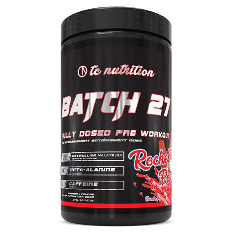 Batch 27 Preworkout Rocket Pop Nutrition And Beyond