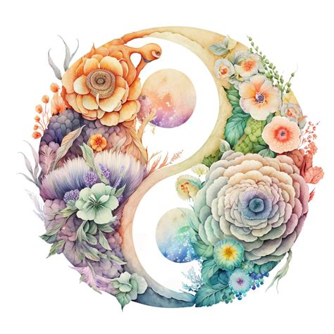 Premium Ai Image Yin Yang Watercolor 13