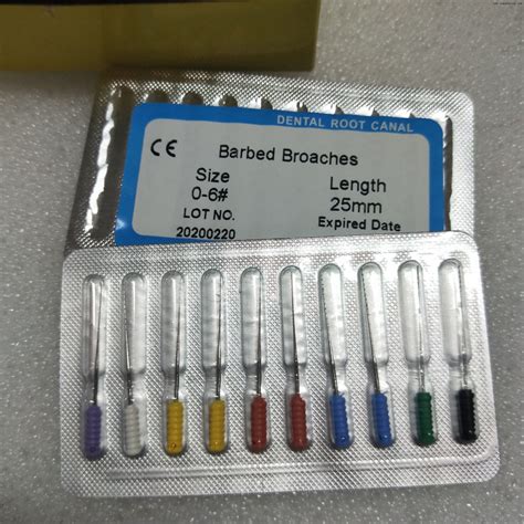 Dental Endodontic File Dental Barbed Broaches For Root Canal Cleaning Buy Dental Endodontic