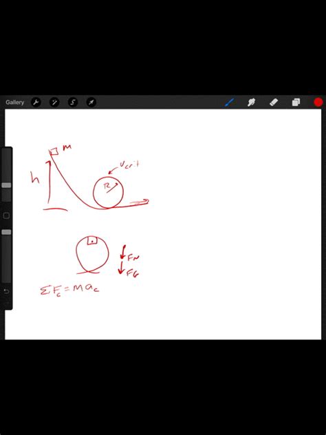 Solved A Block Of Mass M Slides Down A Frictionless Track Then Around