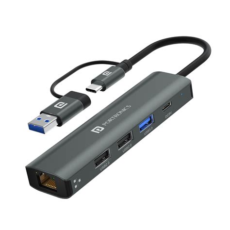 Buy Portronics Mport Edge Fast And Portable 5 In 1 Usb C Hub