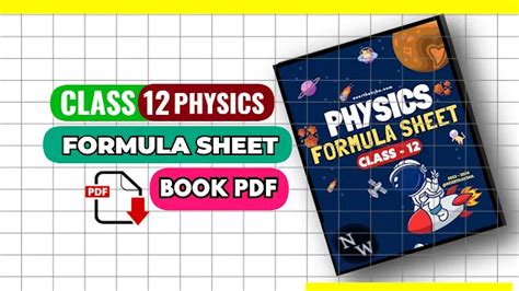 Class 12 Physics Chapter Wise Formula Sheet Pdf Physics Wallah Notes