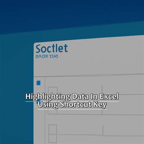 The Shortcut Key To Highlighting Data In Excel Anders Fogh