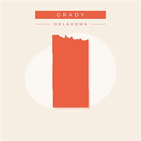 Vector Illustration Vector Of Grady Map Oklahoma Premium Vector