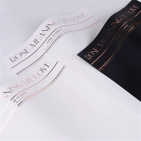 10pcs Flower Wrapper 45x35cm Forever Love Stamping Waterproof Flower Packaging Paper Wrapping