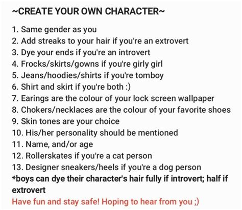 ♡character Creator ♡ Creative Drawing Prompts Drawing Challenge