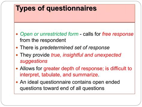Schedule And Questionnaire Difference Between Schedule And