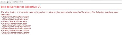 Mvc View Dentro De Uma área Como Default No Mvc Stack