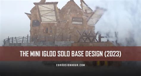 The Mini Igloo Solo Base Design 2023 Rust
