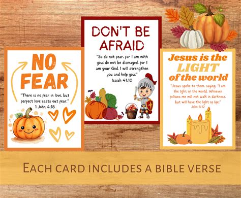 Christian Halloween Tracts Bible Verse Scripture Cards Fall Harvest