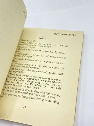 Ww2 British Tactical Notes For The Infantry Commander 1942 Pamphlet