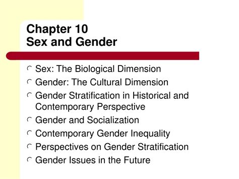 Ppt Gender Perspectives And Socialization For Future Equality