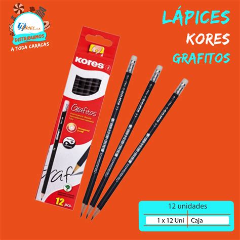 Lápices Grafitos Kores 12 U Distribuidora Uriel Ca Confitería