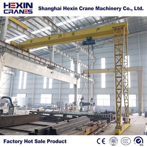 Made In China High Quality 10 Ton Single Girder Semi Gantry Crane