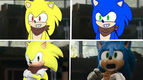 Sonic The Hedgehog Movie Super Sonic Boom Vs Sonic Boom Uh Meow All