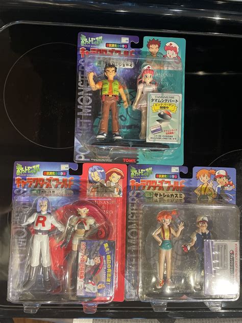 Ultra Rare Sealed Pokemon Tomy Trainer Figures Ash Misty Brock Nurse