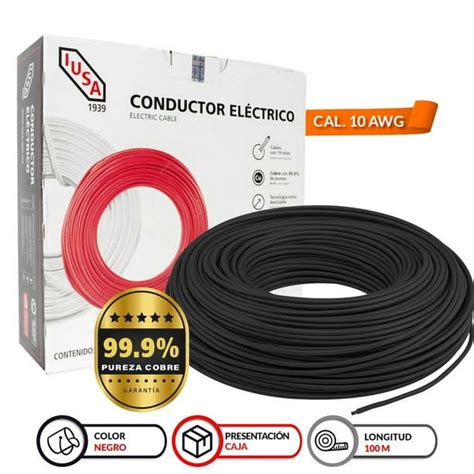 Alambre Thw Lsthhw Lscerohs 100 M Negro 10 Awg Negro Bodega Aurrera