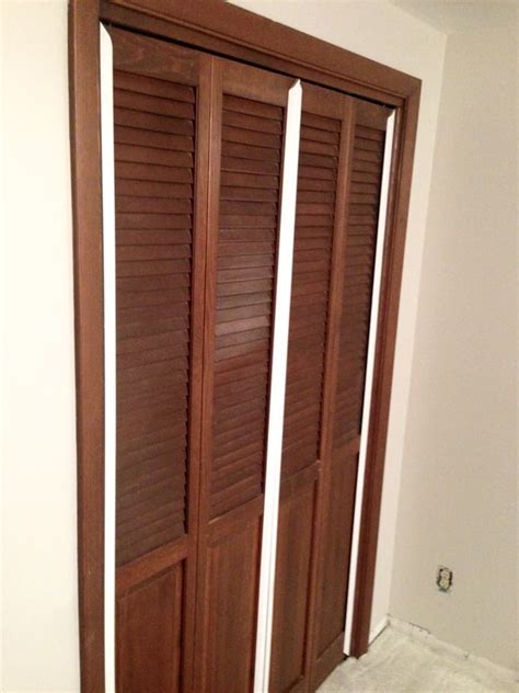 Bi Fold To Faux Shiplap French Closet Doors Bright Green Door