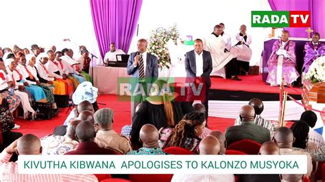Former Makueni Governor Kivutha Kibwana Apologises To Kalonzo Musyoka