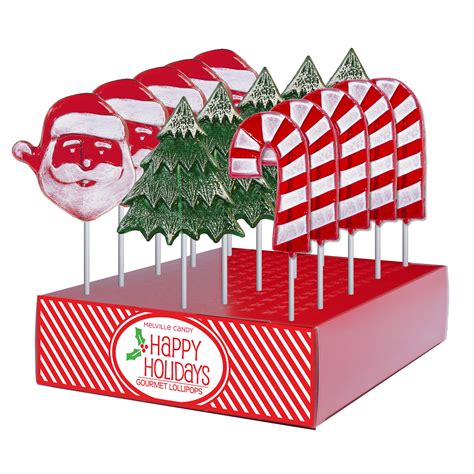 Frosted Holiday Workshop Lollipops Assorted By Melville Candy Company