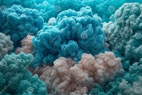 An Abstract Blue Dye Dispersing In Water To Demonstrate Fluid Dynamics