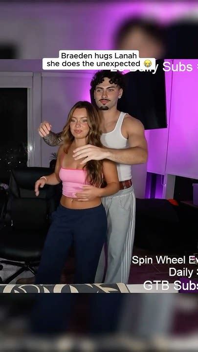 Braeden Hugs Lanah Cherry Then She Does This 😂 Braeden Youtube