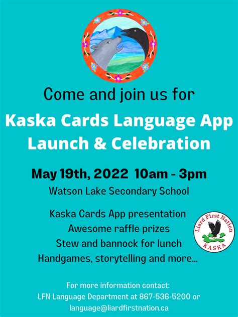 Launch Of The Kaska Cards App Liard First Nation