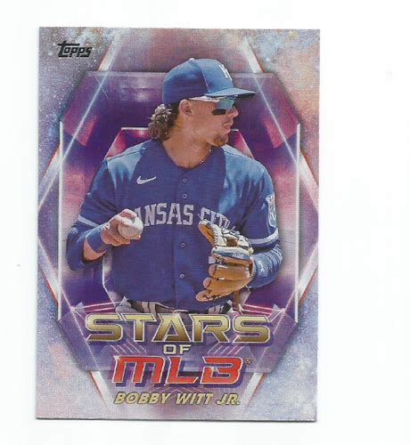 Bobby Witt Jr Kansas City Royals 2023 Topps Stars Of Mlb Insert Card Smlb 17 Ebay