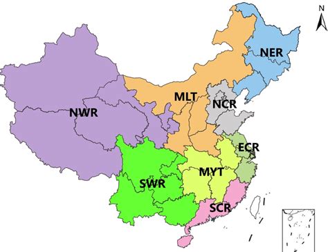 Eight Economic Regions Of China Ner Northeast Region Ncr Northern