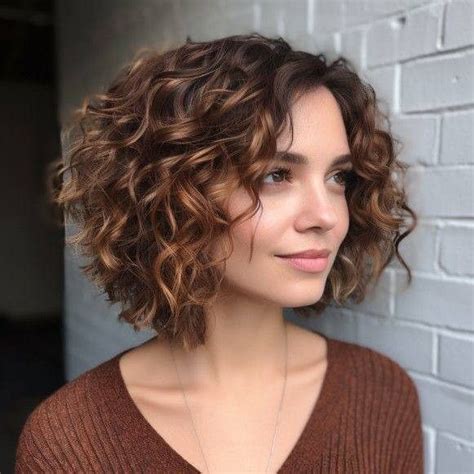 Wiry Curly Hair Medium Bob Curly Hair Chin Length Curly Bob