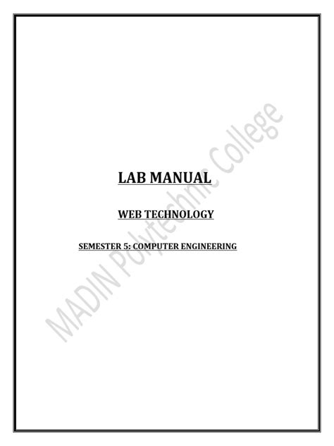 lab manual web technology pdf html element cascading style sheets